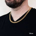 Ace of Spades Steel Curb Chain, Gold-Plated Steel