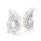 Swarovski x Ariana Grande Earrings, Rhodium Plated Metal, White Crysta