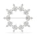 Swarovski Idyllia Brooch, Rhodium-Plated and White Crystals 5705397
