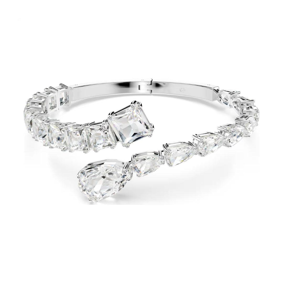 Swarovski Matrix Bracelet, Rhodium-Plated and White Crystals 5692527