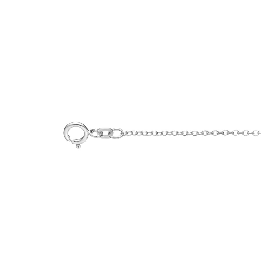 Kalevala Oval Pea Chain, extension 5cm, silver