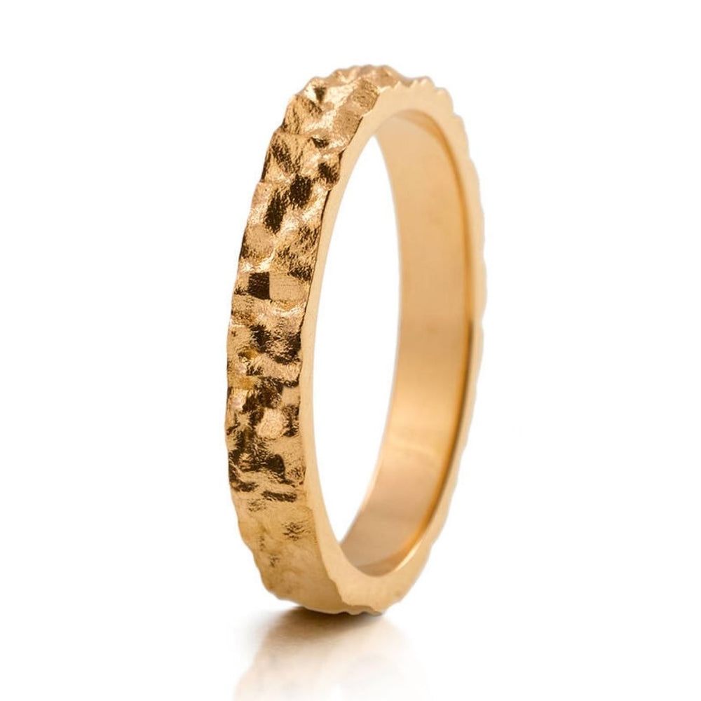 Lumoava Path ring 3mm, yellow gold