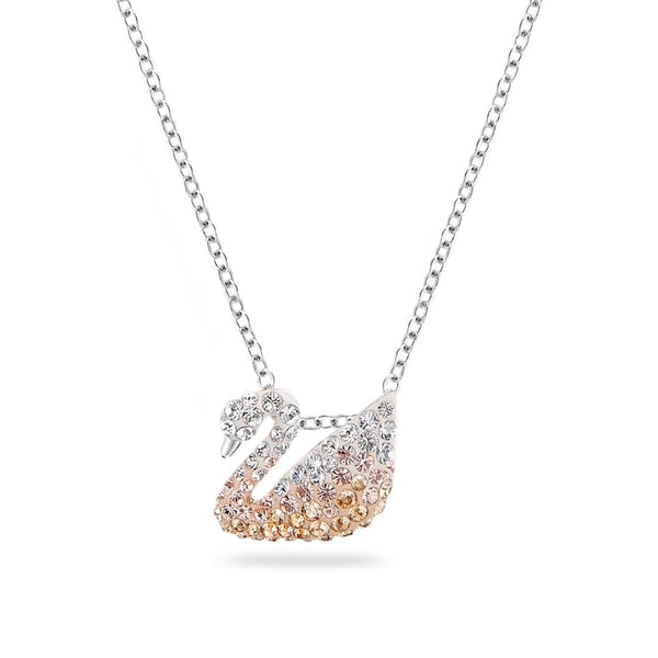 Swarovski Iconic Swan pendant with crystals