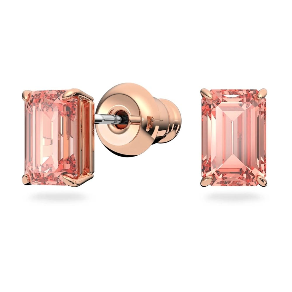 Swarovski Millenia necklace and earrings, rose gold coloured