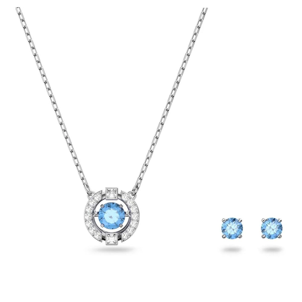 Swarovski Sparkling Dance set with blue crystals