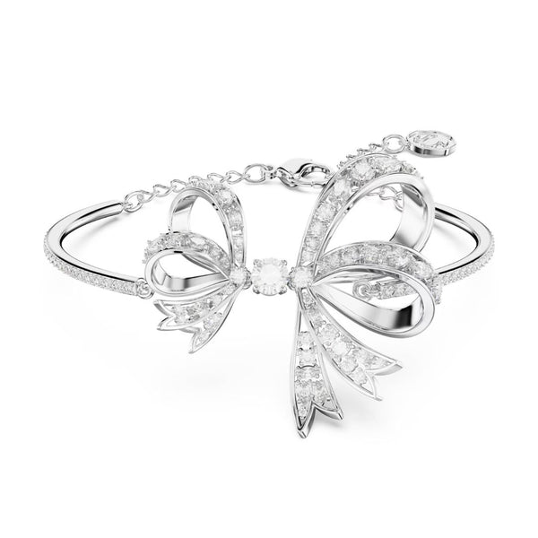 Swarovski Volta bracelet, light metal and clear crystals