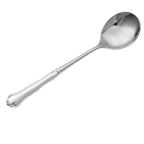 Chippendale salad spoon, steel spoon